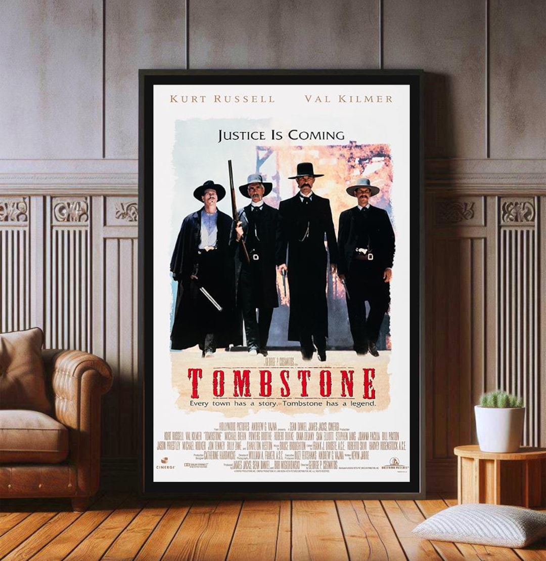 Tombstone Film Poster, High Quality Canvas Print, Popular Poster Prints ...
