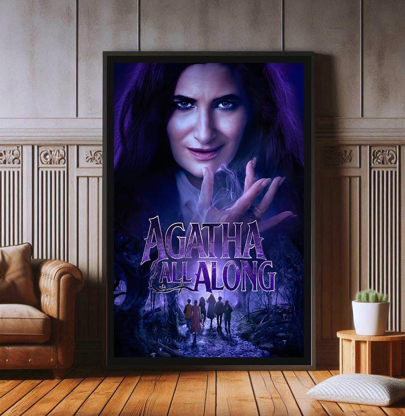 Agatha All Along Film Poster, High Quality Canvas Print, Popular Poster ...