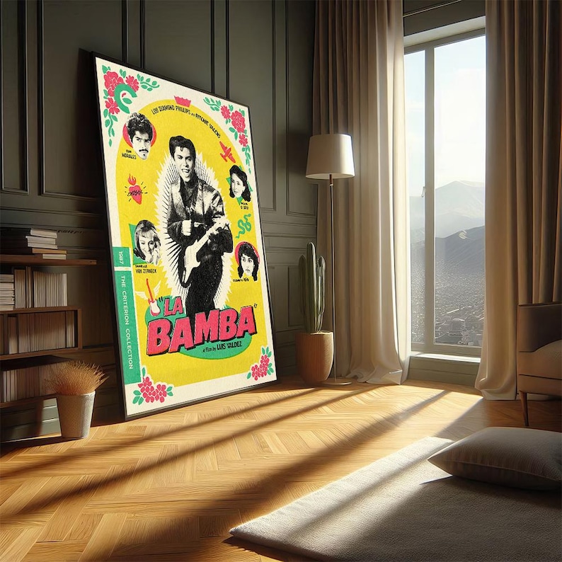 La Bamba (1987) Film Poster, High Quality Canvas Print, Popular Poster ...