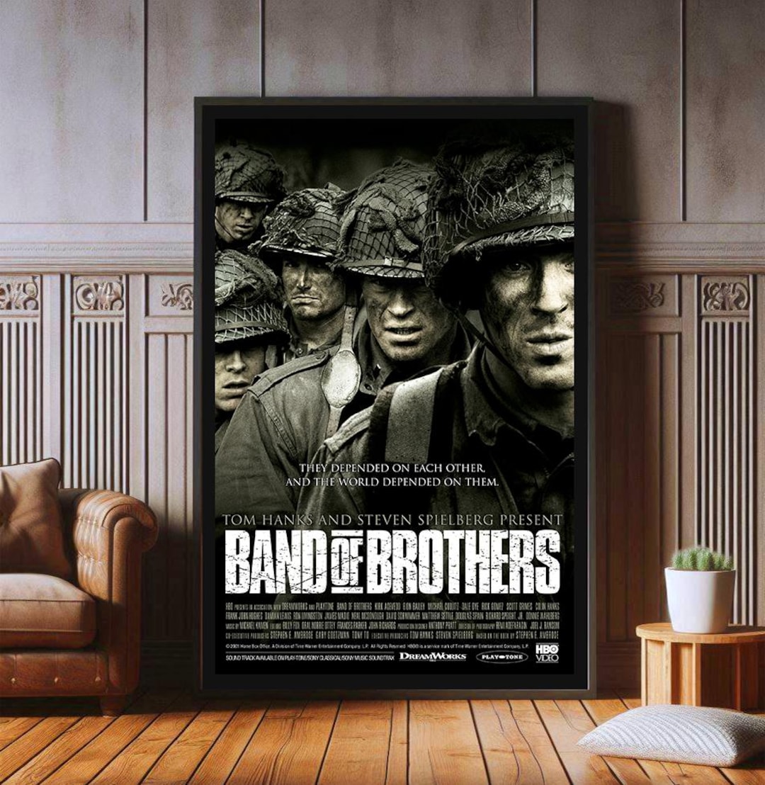 Band of Brothers Film Poster, High Quality Canvas Print, Popular Poster ...