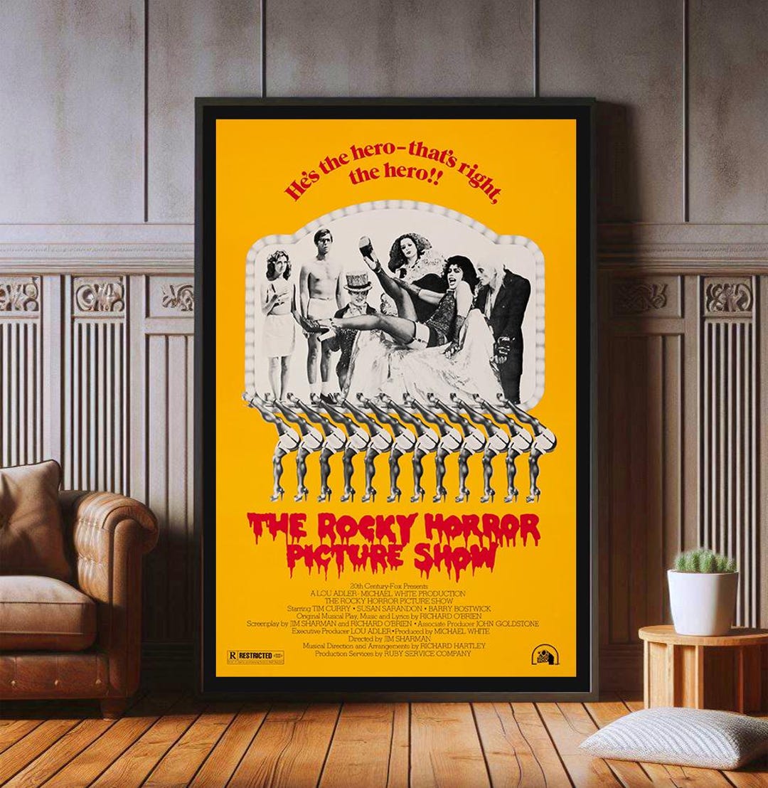 1975 the Rocky Horror Picture Show Poster, High Quality Canvas Print ...