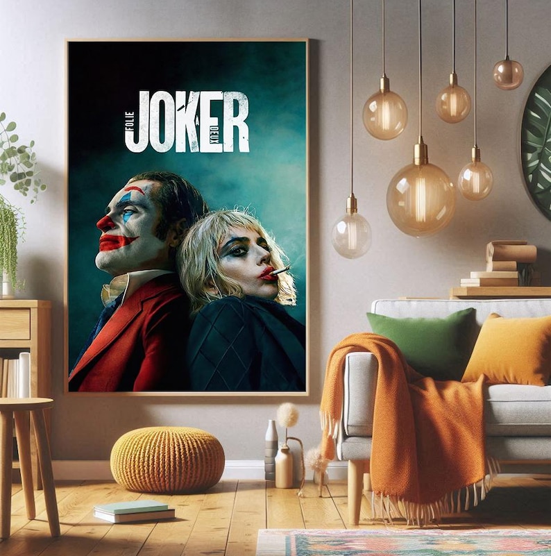 Joker Folie à Deux (2024) Film Poster, High Quality Canvas Print ...