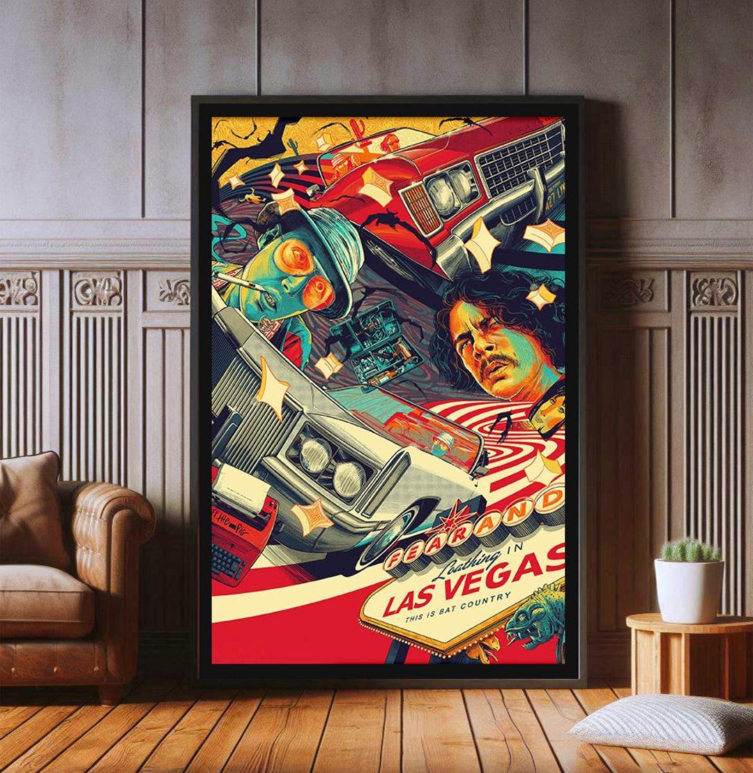Fear and Loathing in Las Vegas Film Poster, High Quality Canvas Print ...