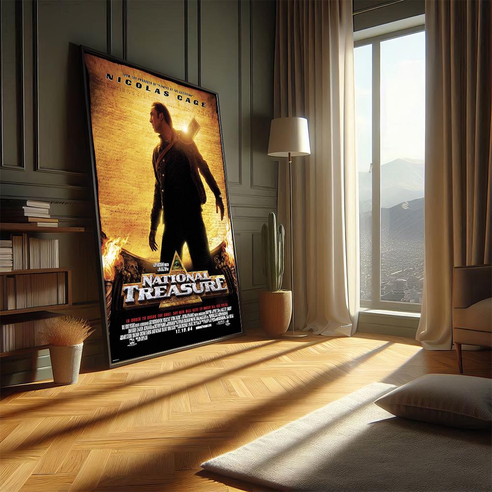 National Treasure Film Poster, High Quality Canvas Print, Popular ...