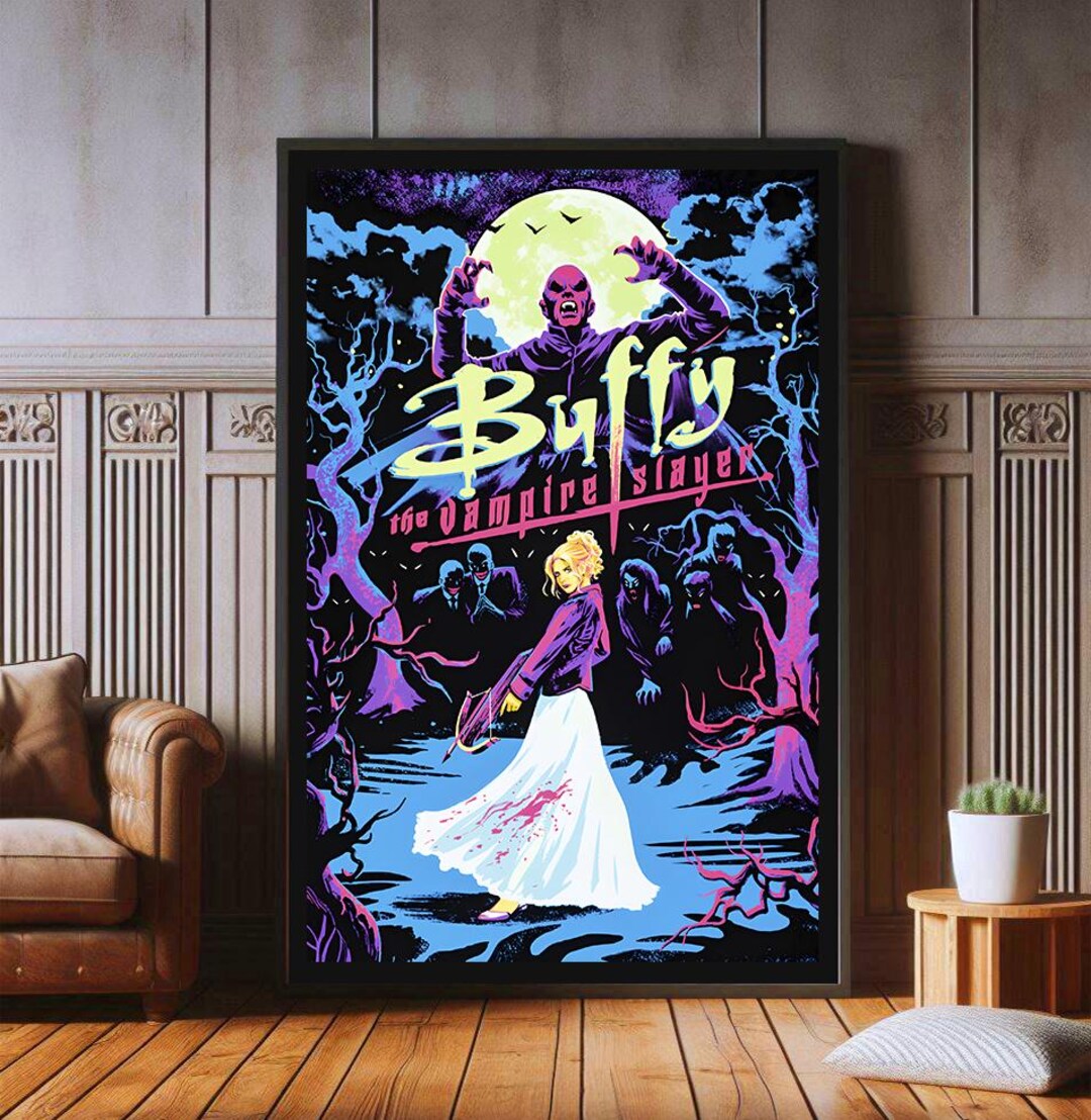 Buffy the Vampire Slayer Film Poster, High Quality Canvas Print ...