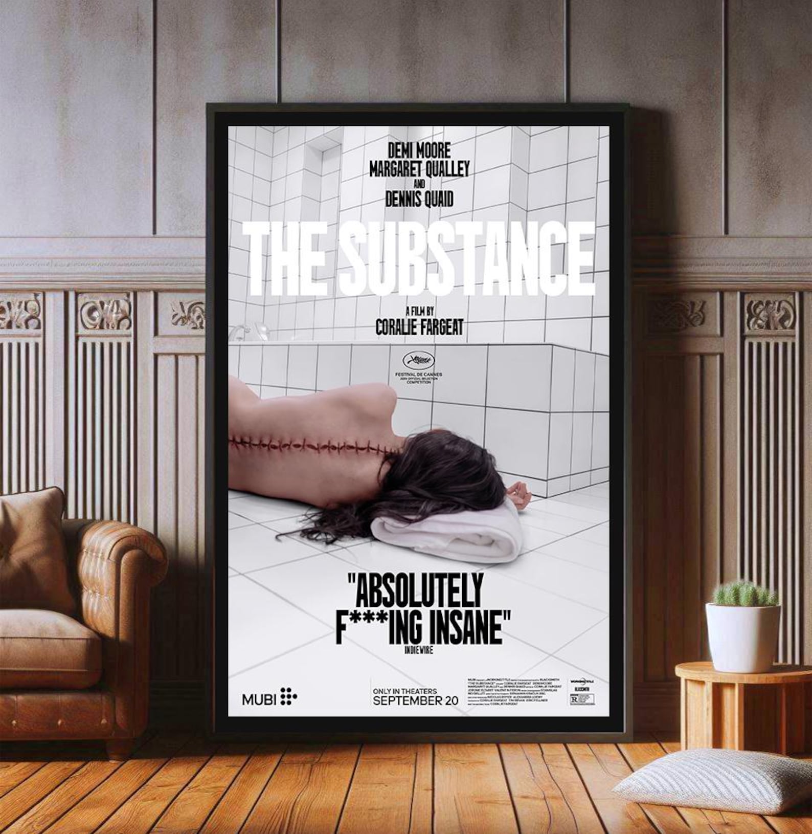 The Substance Film Poster, High Quality Canvas Print, Popular Poster ...