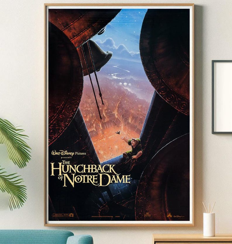 The Hunchback of Notre Dame Film Poster, High Quality Canvas Print ...