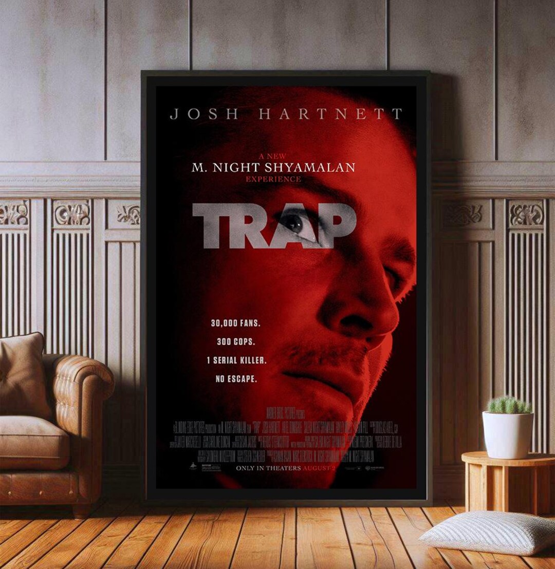 Trap (2024) Film Poster, High Quality Canvas Print, Popular Poster ...
