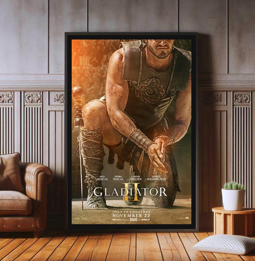 Gladiator II Movie Poster, High Quality Canvas Print, Popular Poster ...