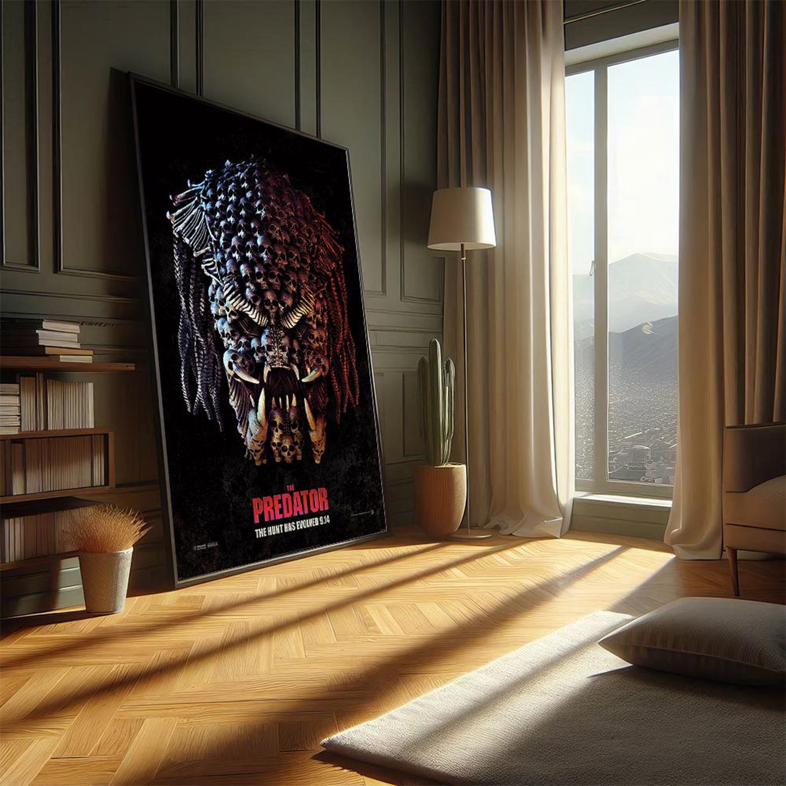 The Predator Movie Art Poster, High Quality Canvas Print, Popular ...