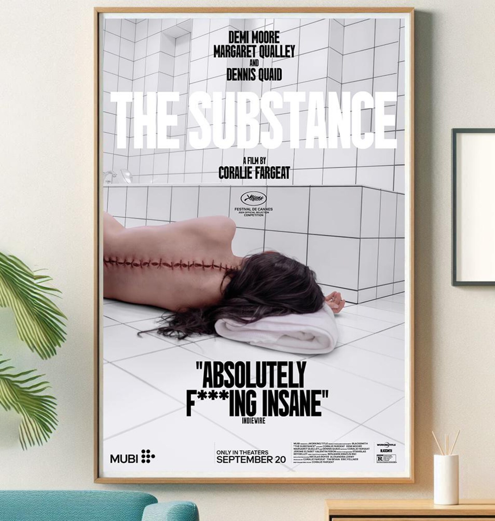 The Substance Film Poster, High Quality Canvas Print, Popular Poster ...