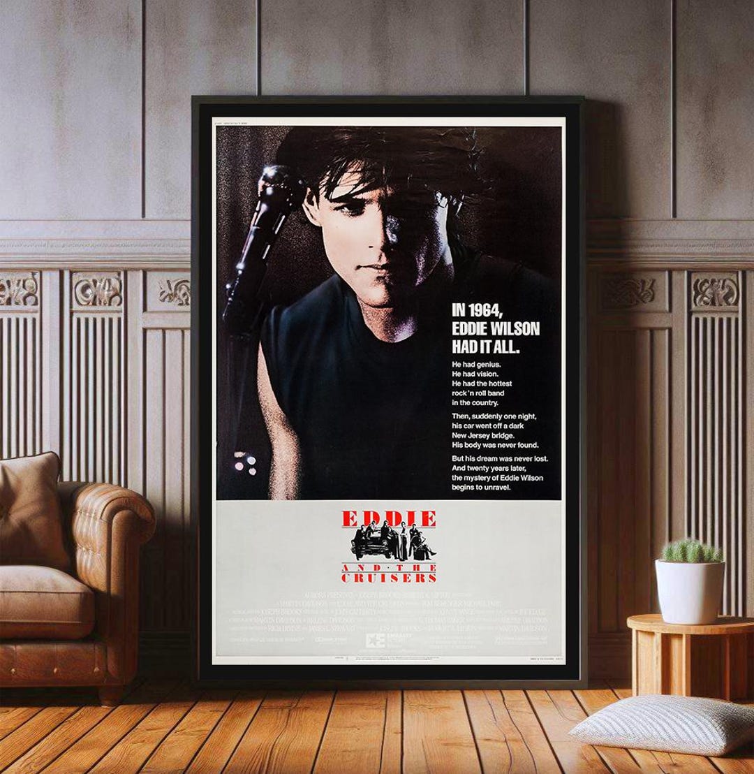 Eddie and the Cruisers (1983) Film Poster, High Quality Canvas Print ...