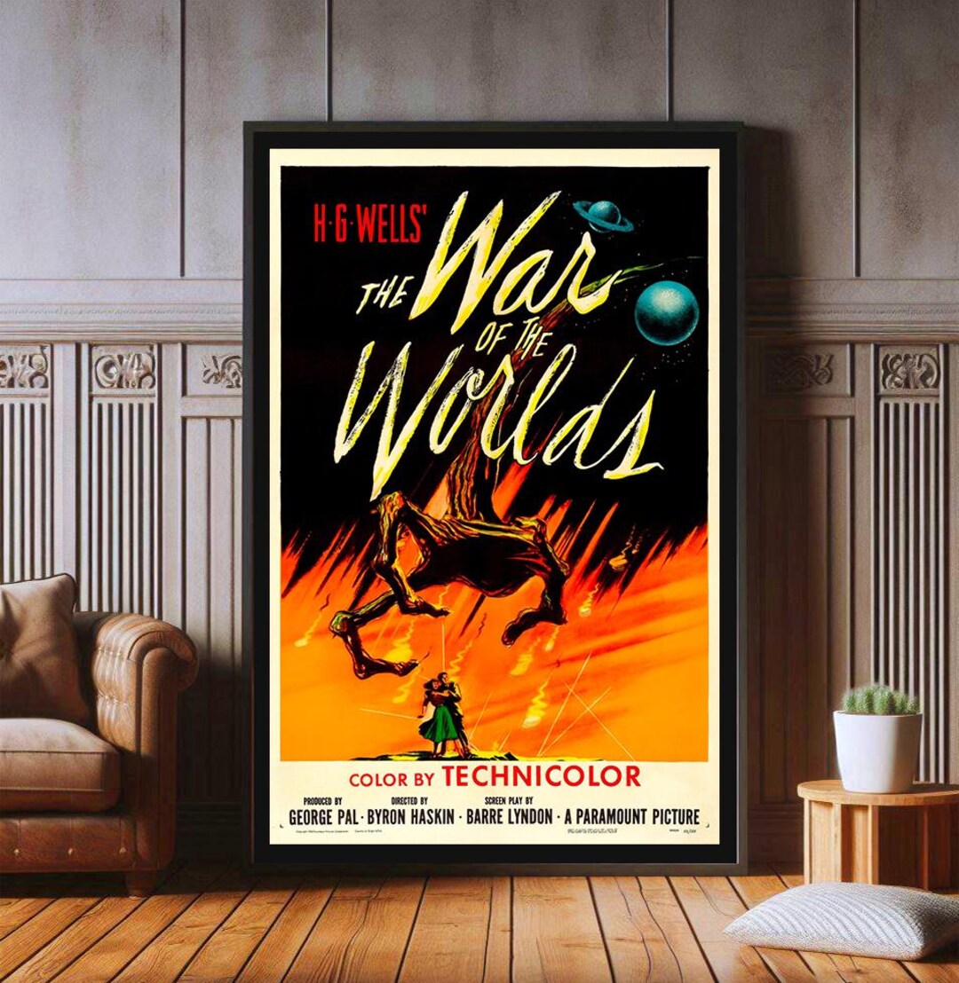The War of the Worlds Film Poster, High Quality Canvas Print, Popular ...