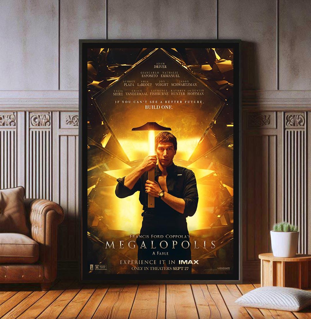 Megalopolis Film Poster, High Quality Canvas Print, Popular Poster ...