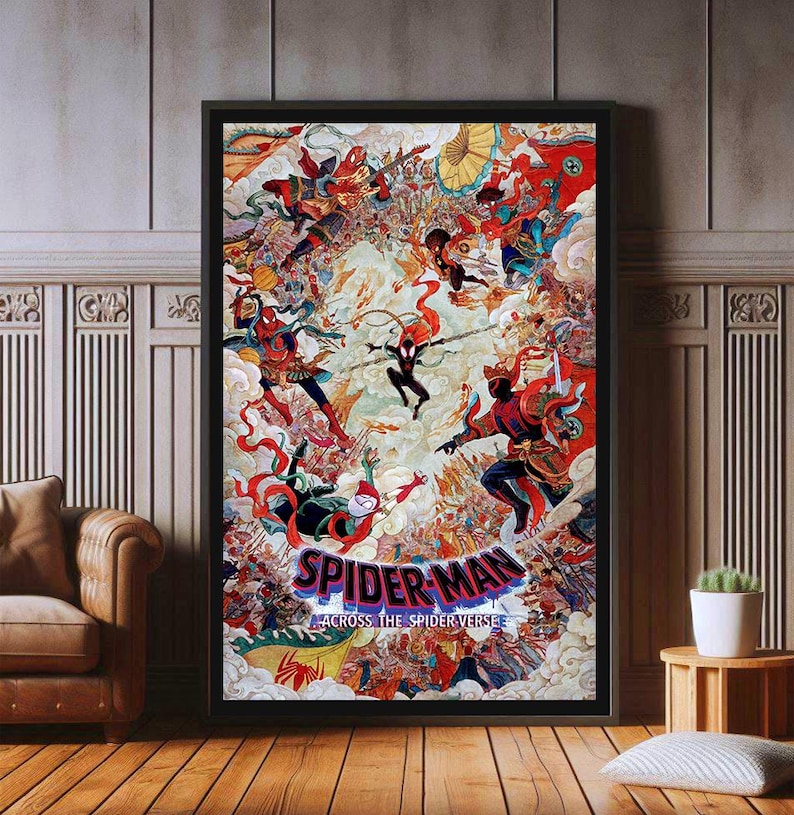 Spider-man: Across the Spider-verse Canvas Print - Wall Art Decor - Etsy