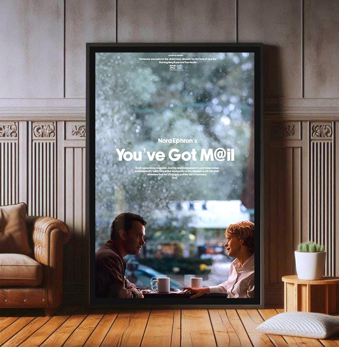 You've Got Mail Film Poster, High Quality Canvas Print, Popular Poster ...