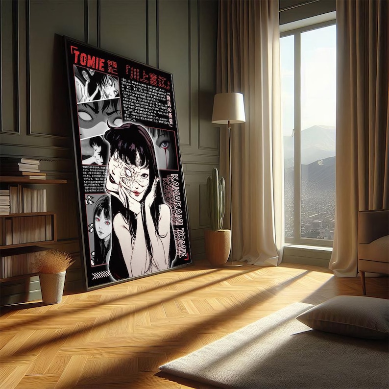 Tomie Kawakami Canvas Print: Junji Ito Anime, Japanese Wall Decor - Etsy