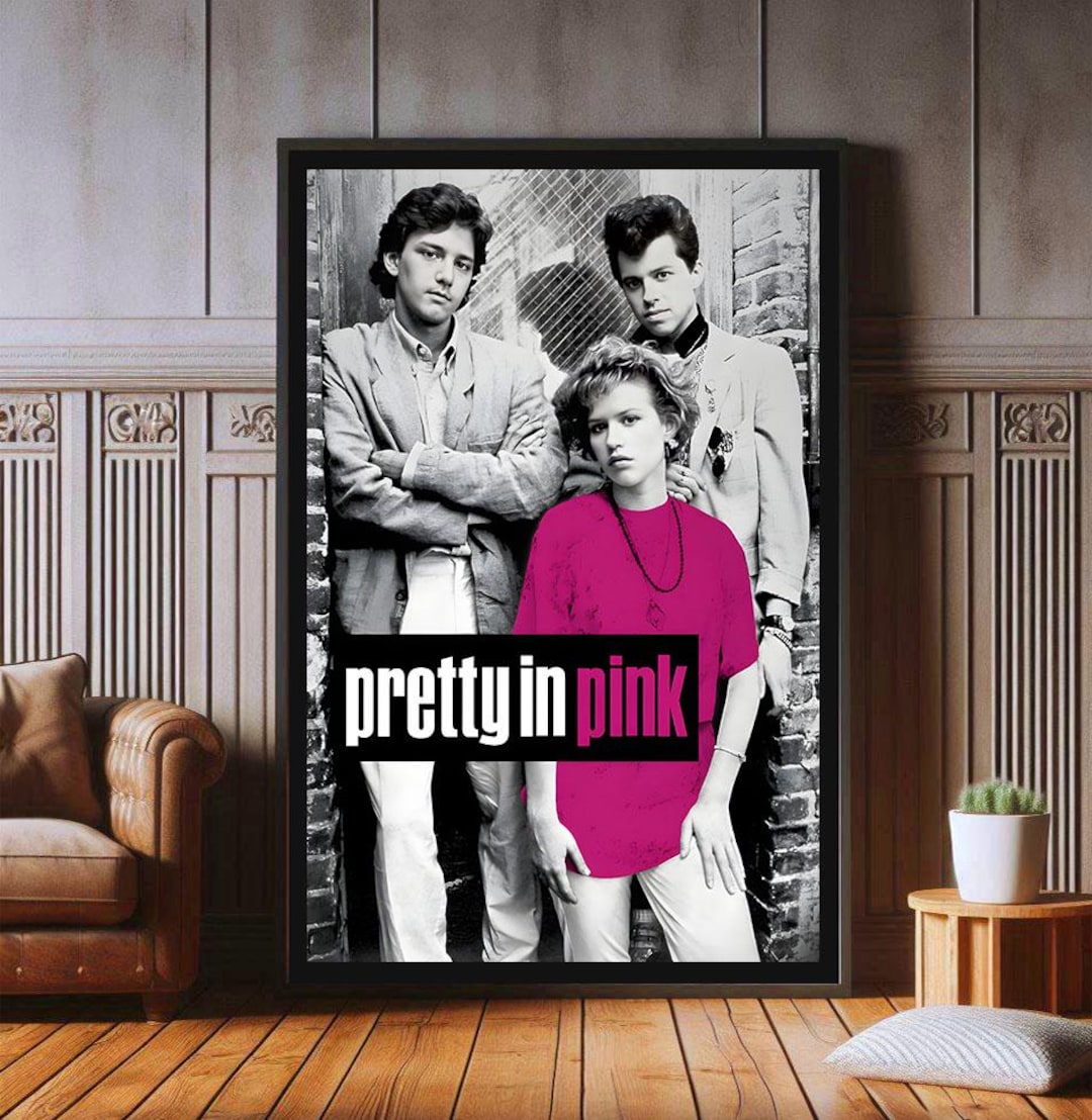 1986 Pretty in Pink Movie Poster, High Quality Canvas Print, Andie ...