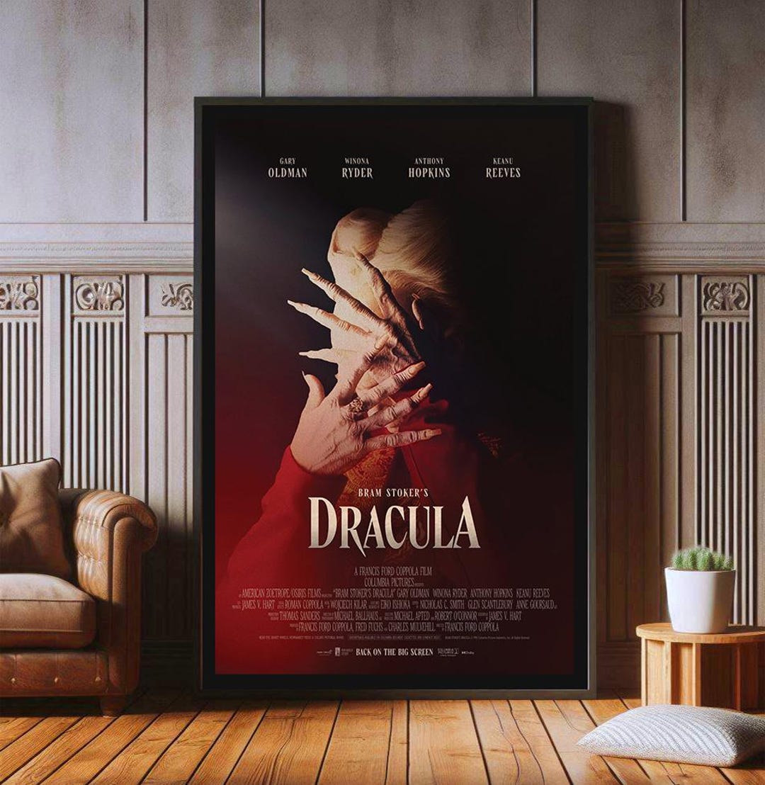 Bram Stoker's Dracula Film Poster, High Quality Canvas Print, Popular ...