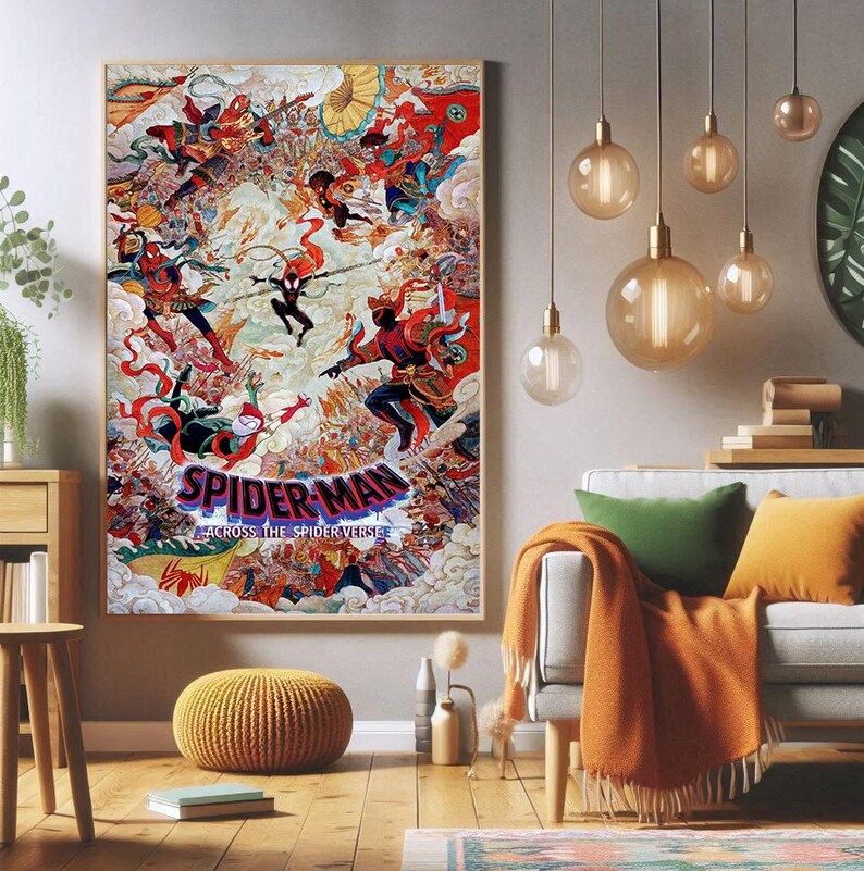 Spider-man: Across the Spider-verse Canvas Print - Wall Art Decor - Etsy