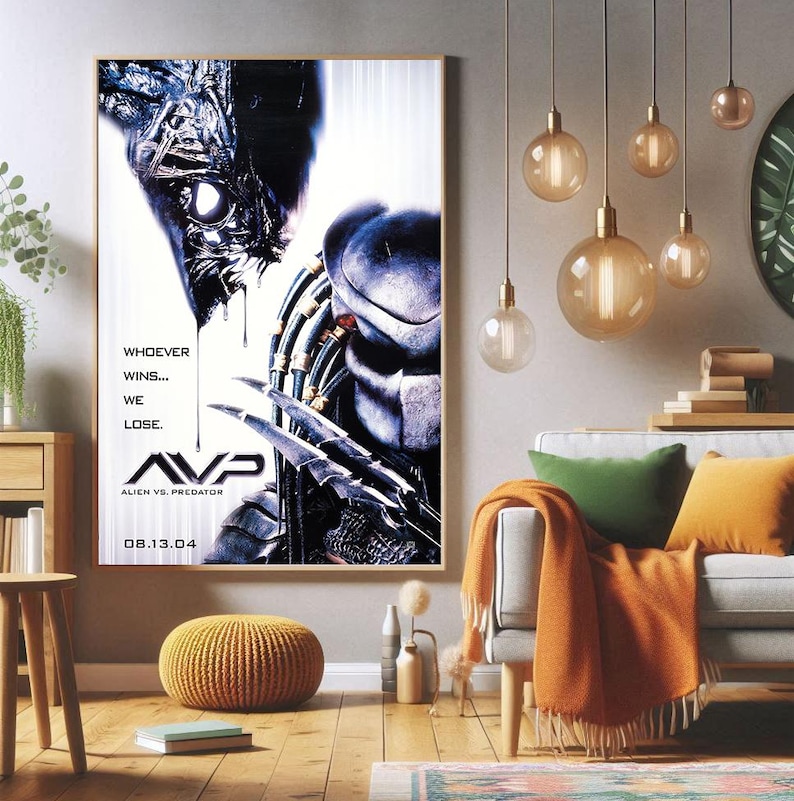 Alien Vs Predator Film Poster, High Quality Canvas Print, Popular ...