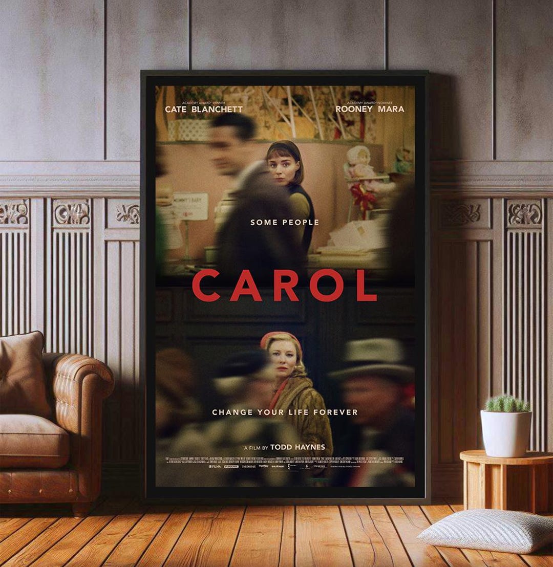 Carol Film Poster, High Quality Canvas Print, Popular Poster Prints for ...