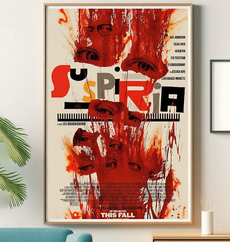 Suspiria Movie Poster, High Quality Canvas Print, Popular Poster Prints ...