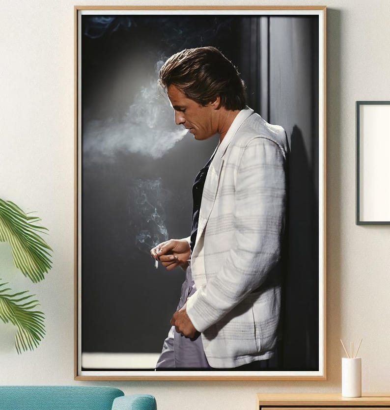 Don Johnson Miami Vice Movie Artist Print, High Quality Canvas Print ...