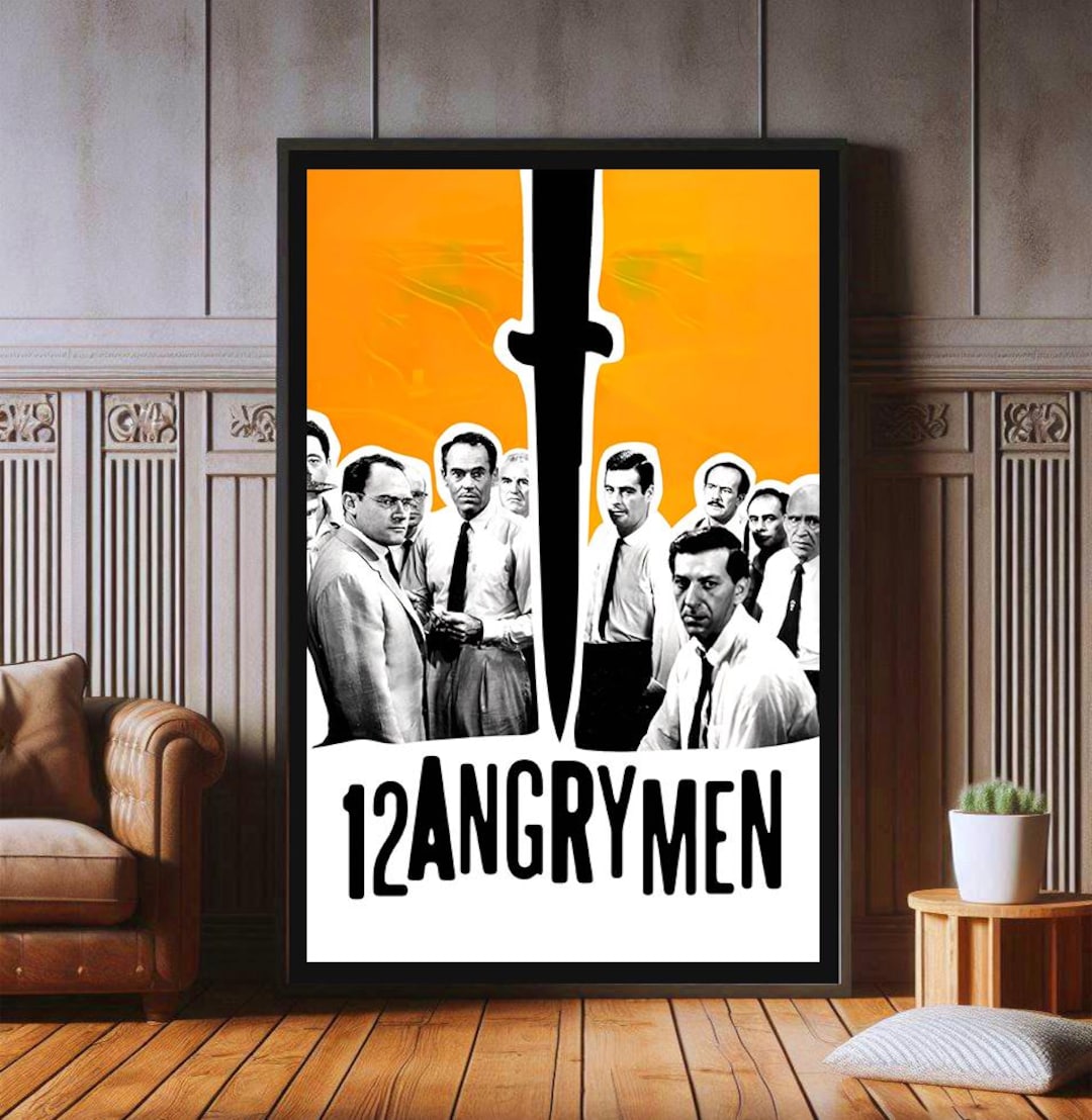 12 Angry Men Film Poster, High Quality Canvas Print, Popular Poster ...