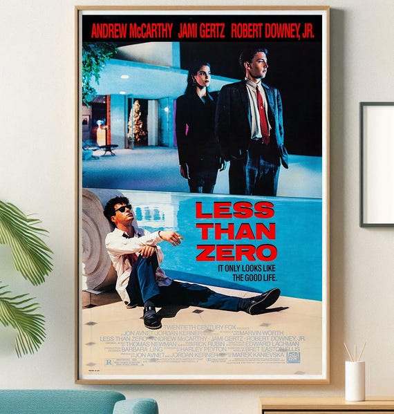 Less Than Zero Poster