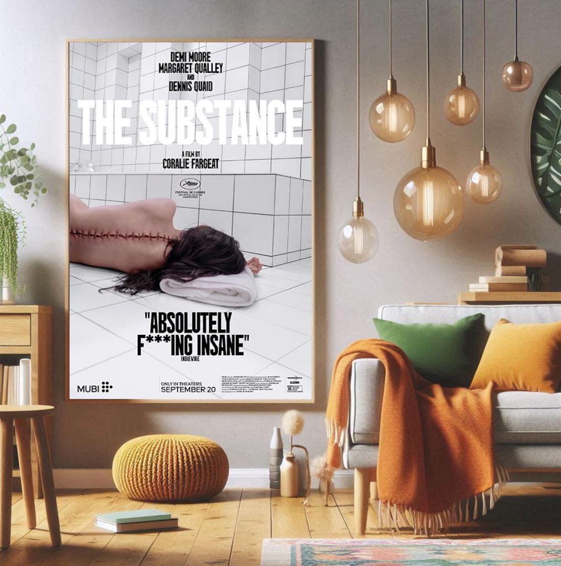 The Substance Film Poster, High Quality Canvas Print, Popular Poster ...
