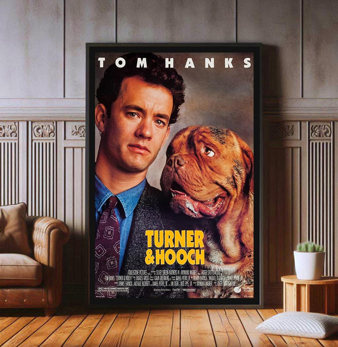 Turner and Hooch Film Poster, High Quality Canvas Print, Popular Poster ...