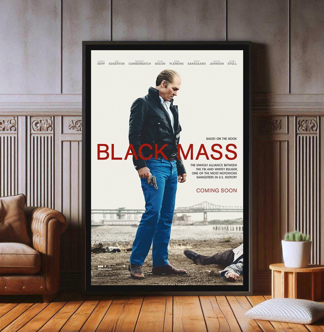 Black Mass Film Poster, High Quality Canvas Print, Popular Poster ...