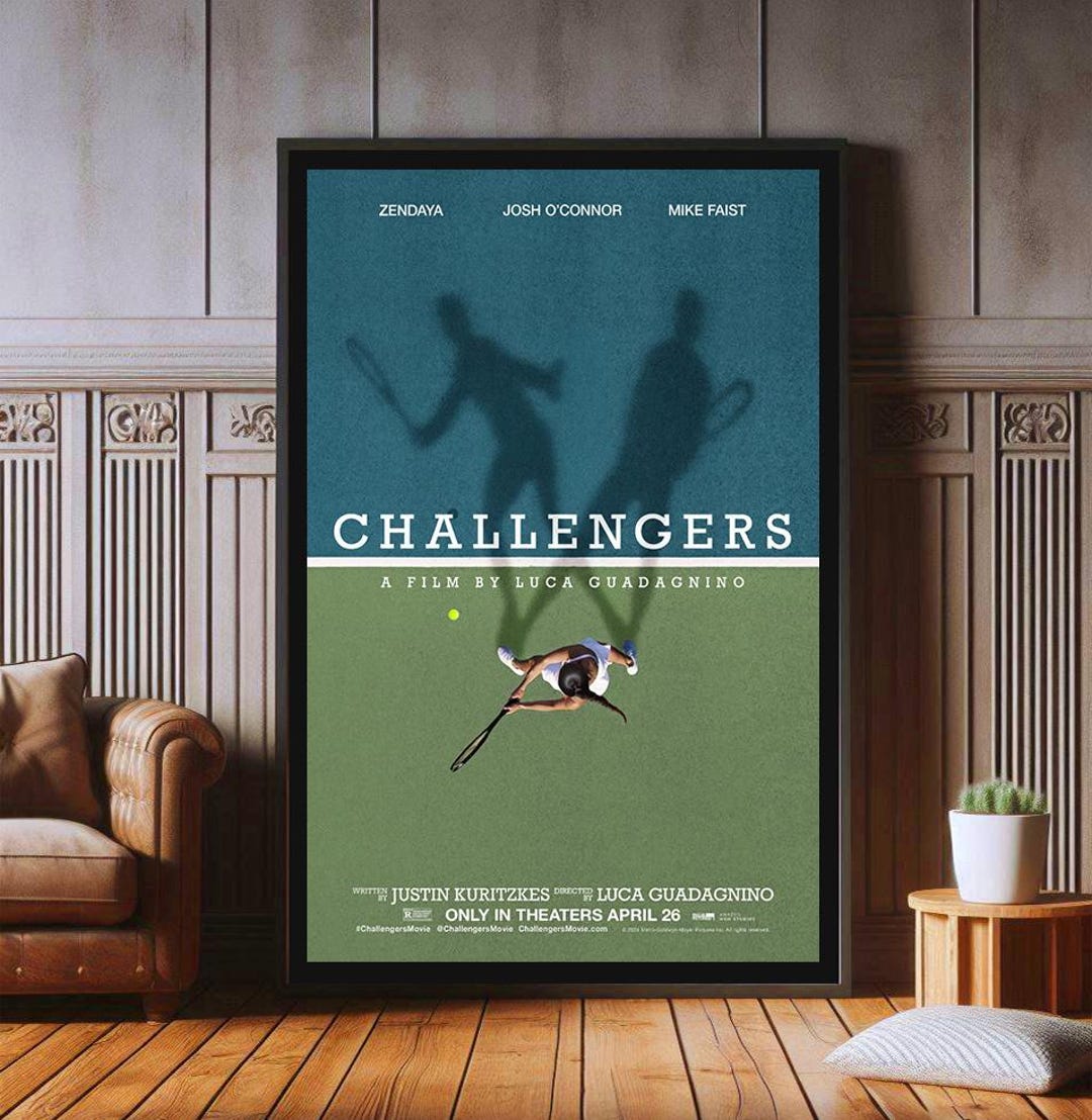 Challengers 2024 Film Poster, High Quality Canvas Print, Popular Poster ...