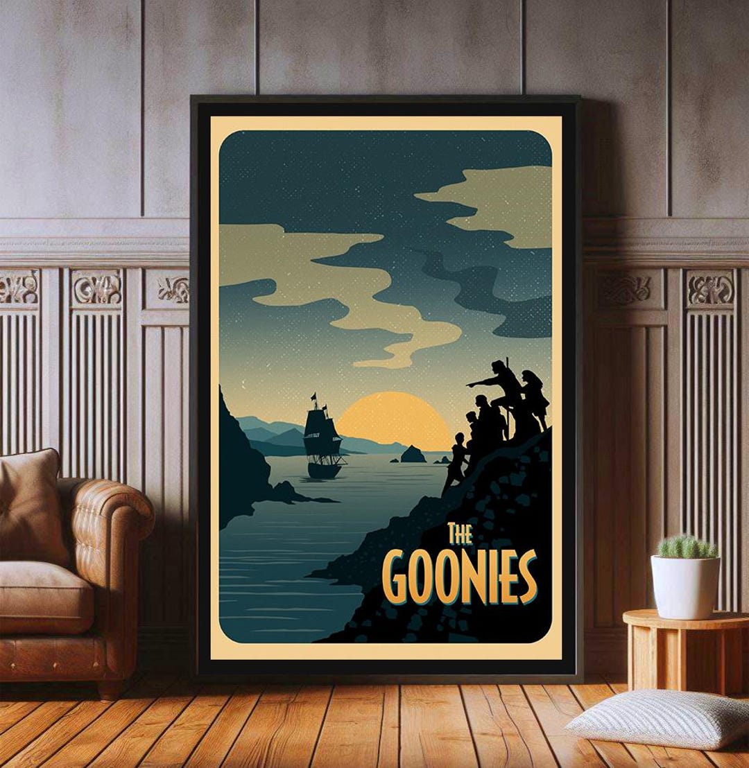The Goonies Film Poster, High Quality Canvas Print, Popular Poster ...