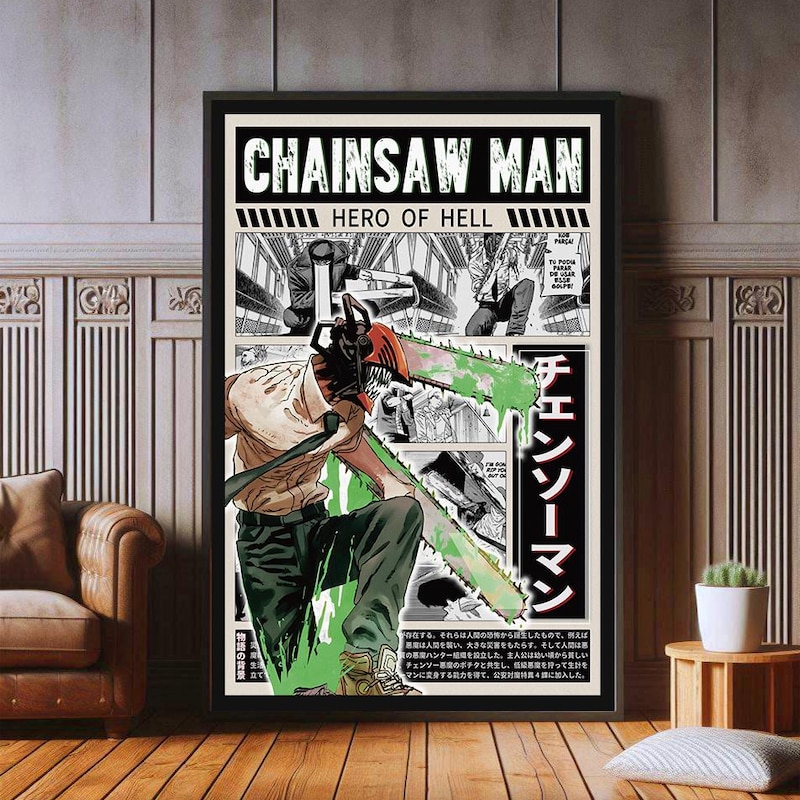 Chainsaw Man Denji Panel - Etsy