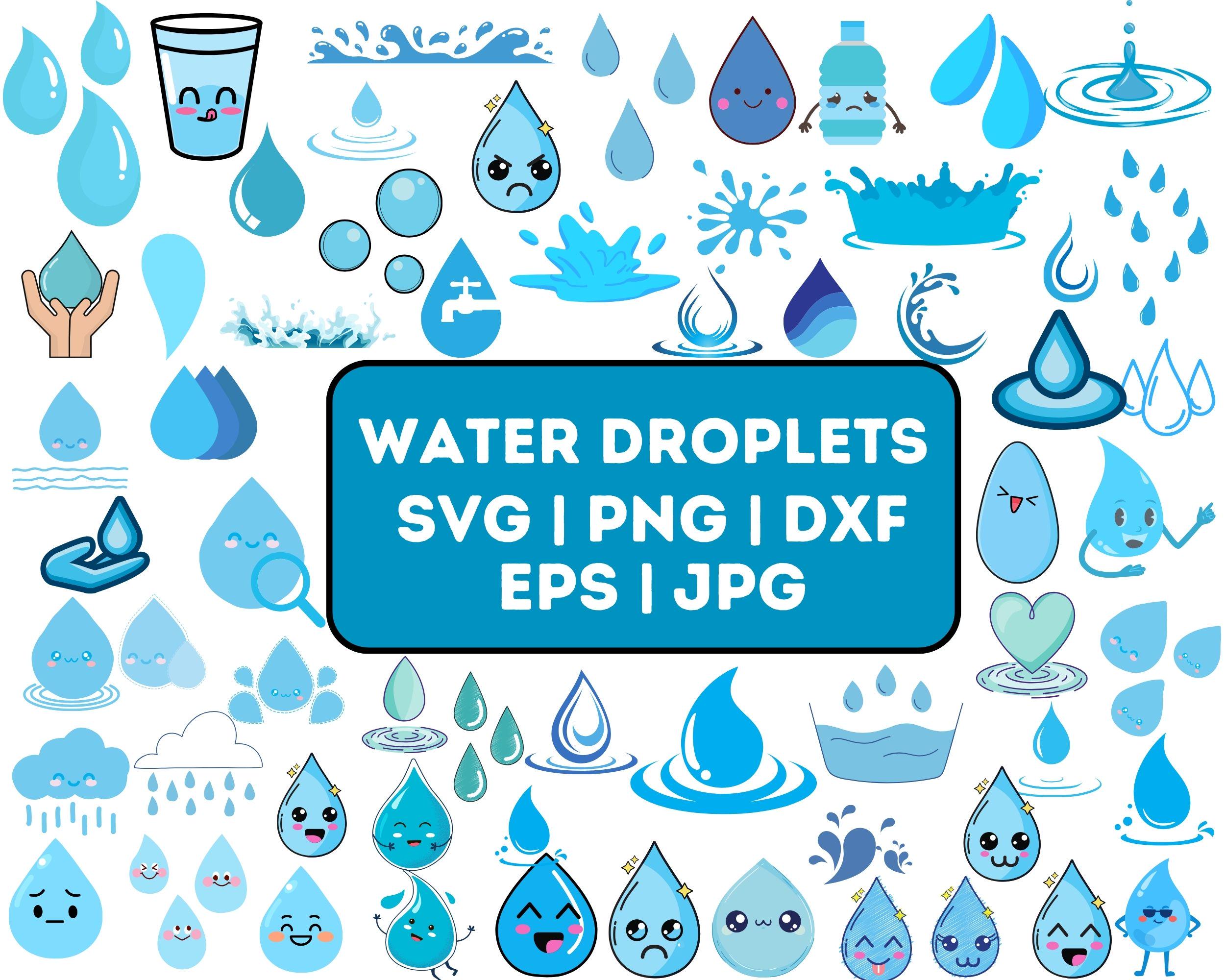 Water Drops Svg, Splash Svg, Water Svg, Rain Drops Svg, Raining Svg ...