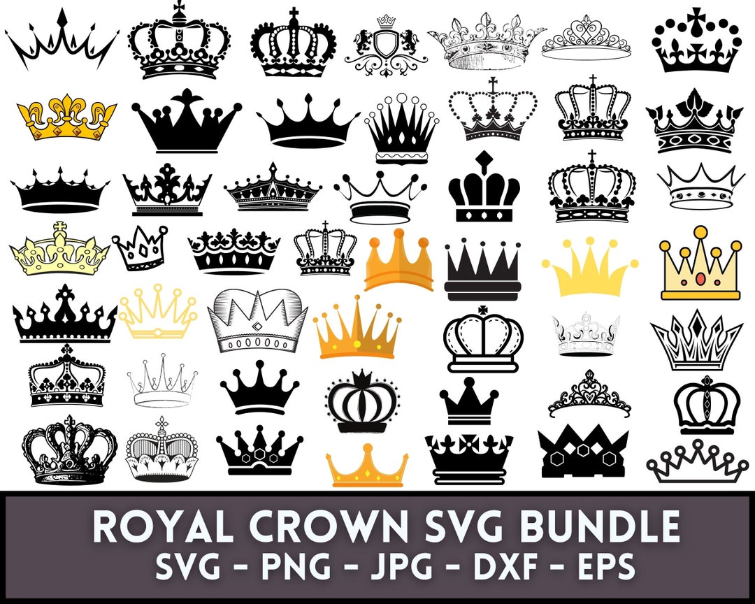 Royal Crown SVG File, King Crown SVG, Queen Crown SVG, Princess Tiara ...