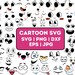 Cartoon Emotion Faces SVG Bundle, Kawaii Face SVG, Cute Funny Face SVG ...