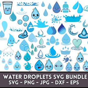 Water Drops Svg, Splash Svg, Water Svg, Rain Drops Svg, Raining Svg ...