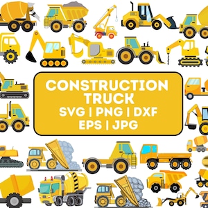 Construction Svg, Trucks Svg Files, Excavator Svg, Dump Truck Svg ...