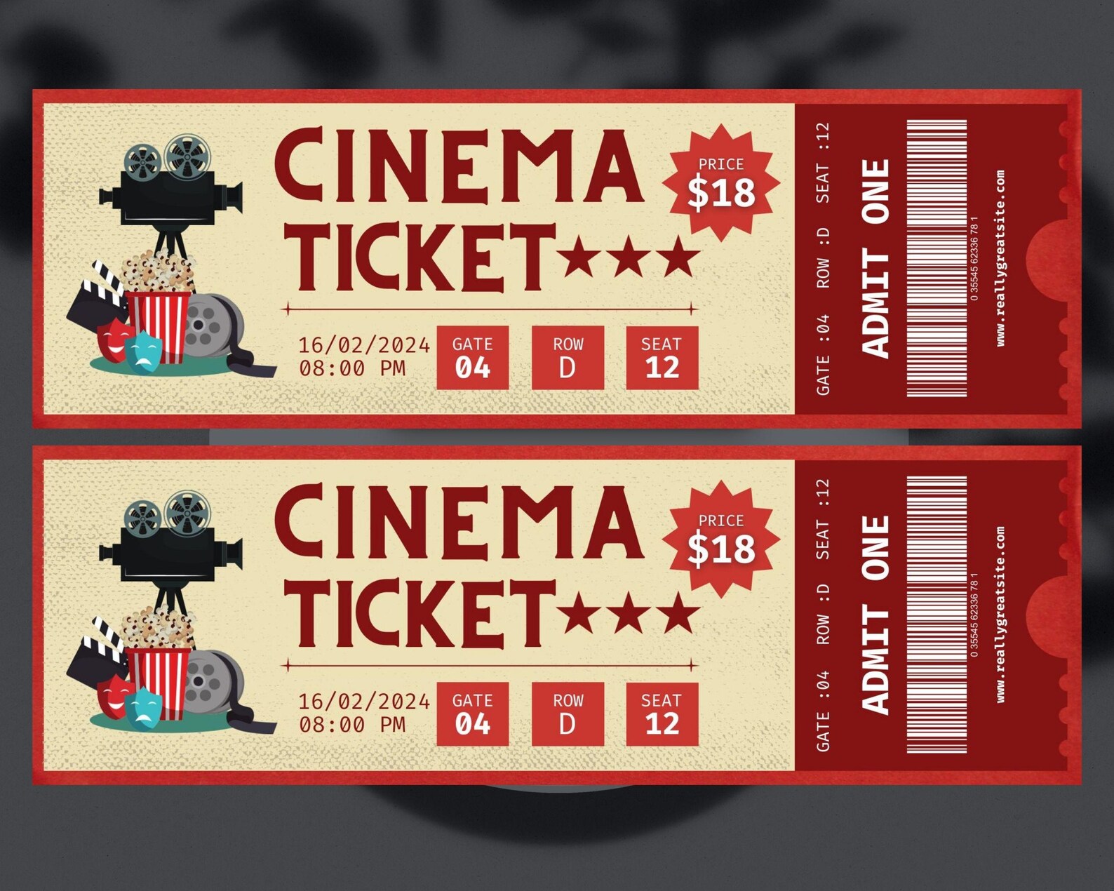 Movie Night Ticket, Movie Ticket, Movie Invitation, Surprise Movie ...