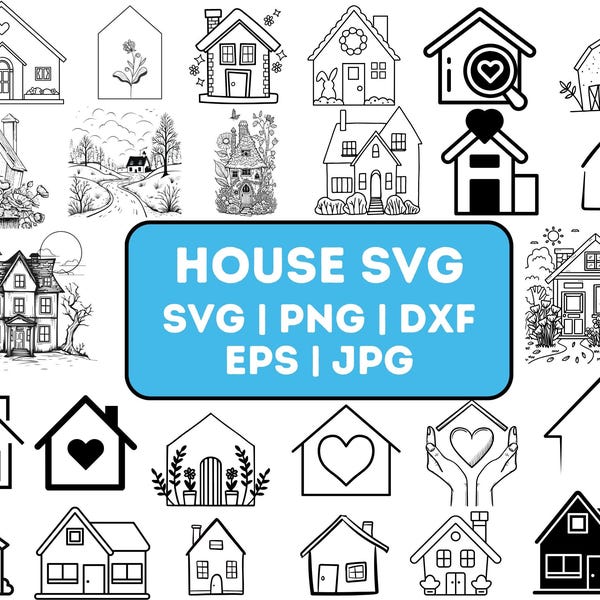 House Svg - Etsy