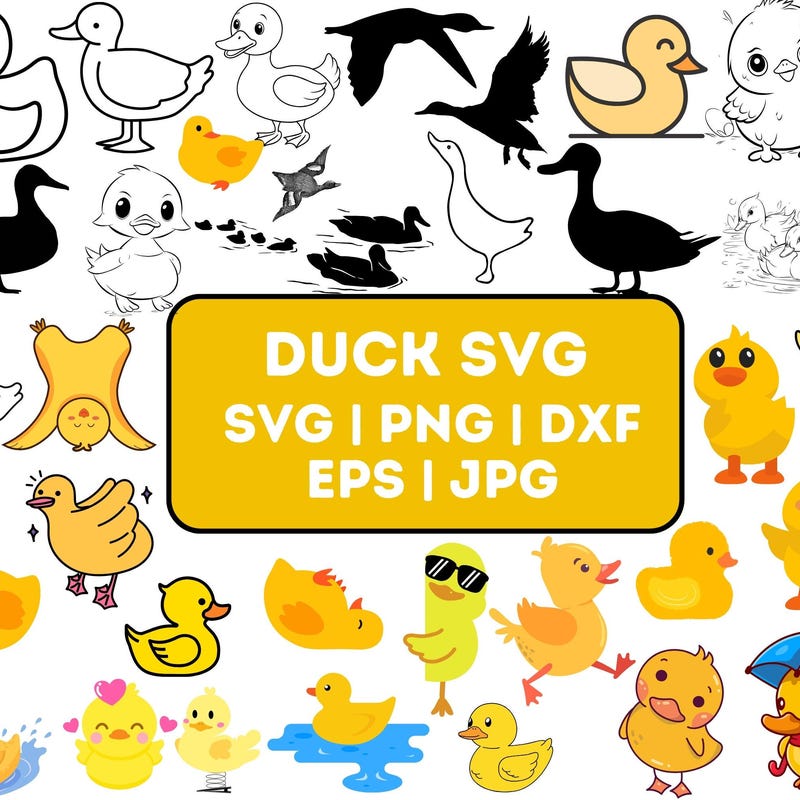 Duck Svg - Etsy