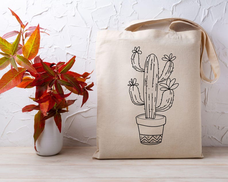 Cactus SVG Bundle Cactus Flower SVG File Succulent Png for Shirts Cacti ...