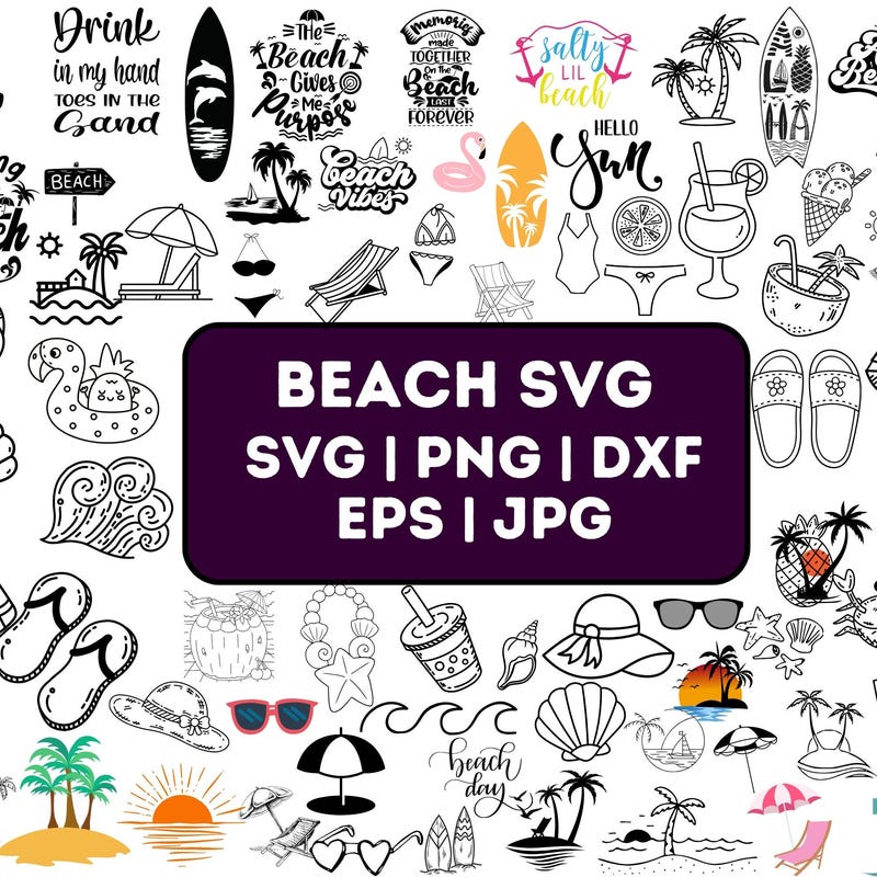 Beach Svg - Etsy