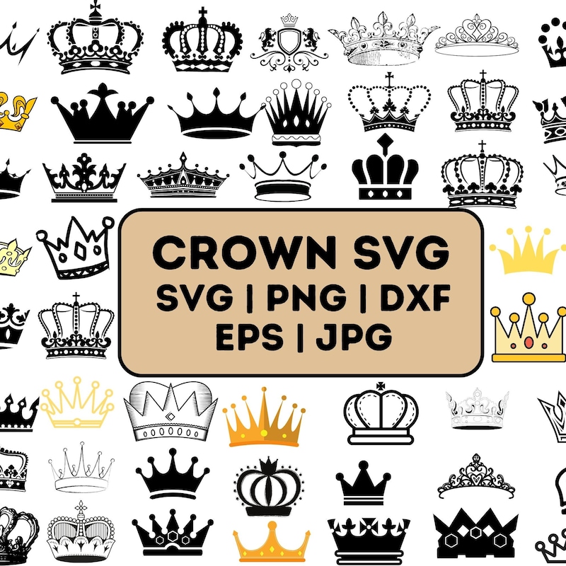Crown Svg - Etsy