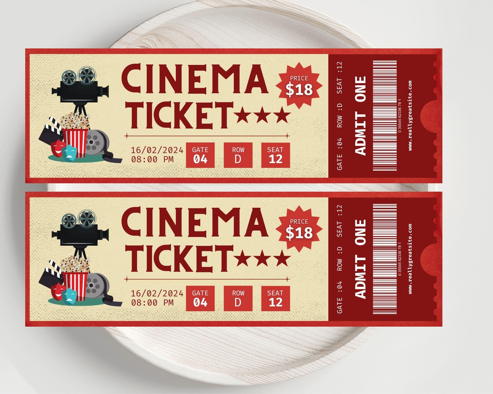 Movie Night Ticket, Movie Ticket, Movie Invitation, Surprise Movie ...