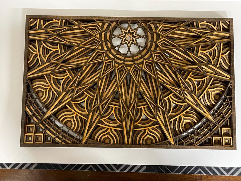Art Deco Wooden Panel - Etsy