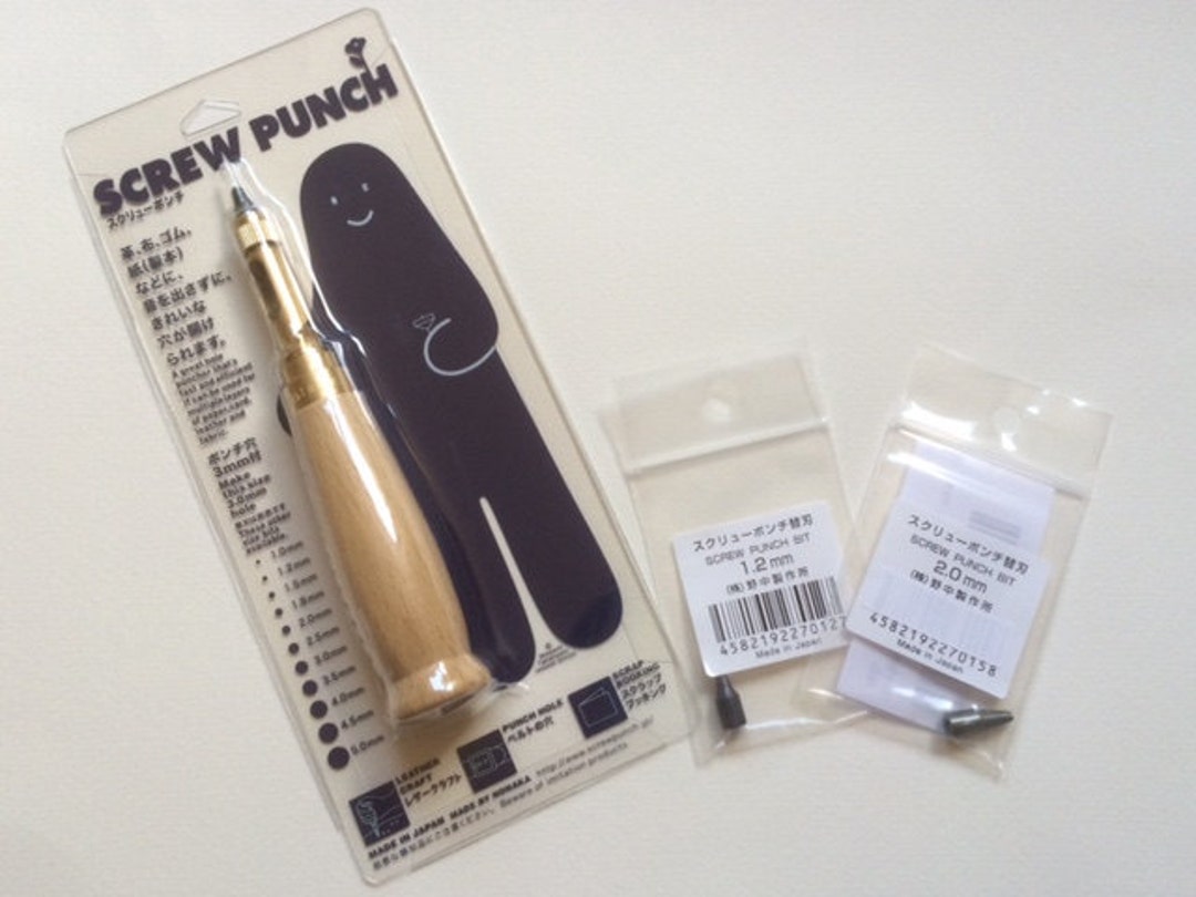 Japanese Screw Punch Set With 3 Blades - Etsy